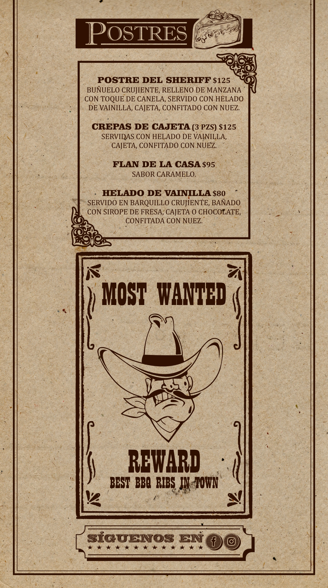 Menú Munchkins Restaurant & Sport Bar